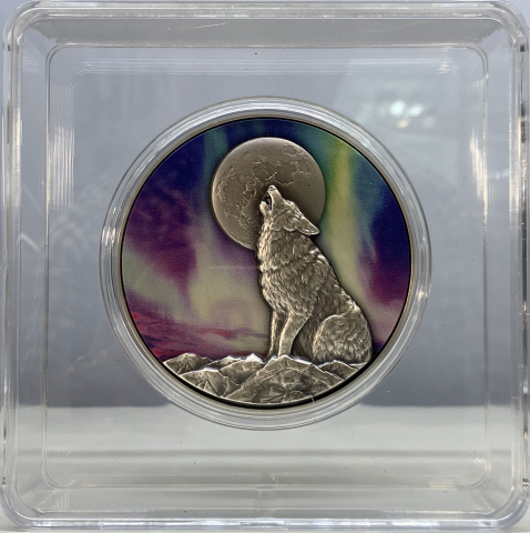 10.000 Francs Howling Wolf in Northern Lights 2022 Chad