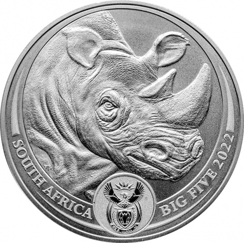 5 Rand Big Five II - Rhino 2022 Sud Africa