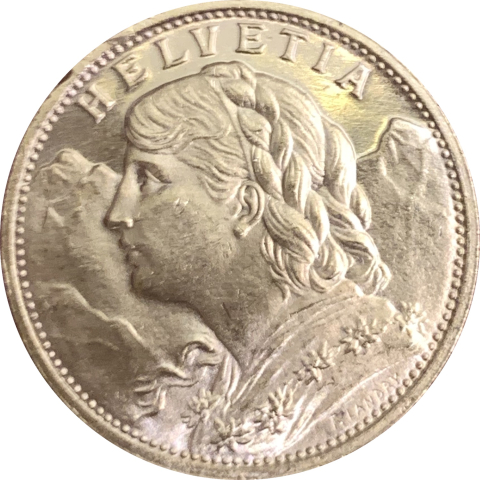 20 Francs Vreneli 1925 B Svizzera